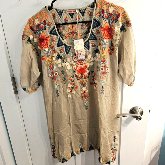 Johnny Was | Tops | Johnny Was Tamaya Embroidered Tunic S Nwt | Poshmark